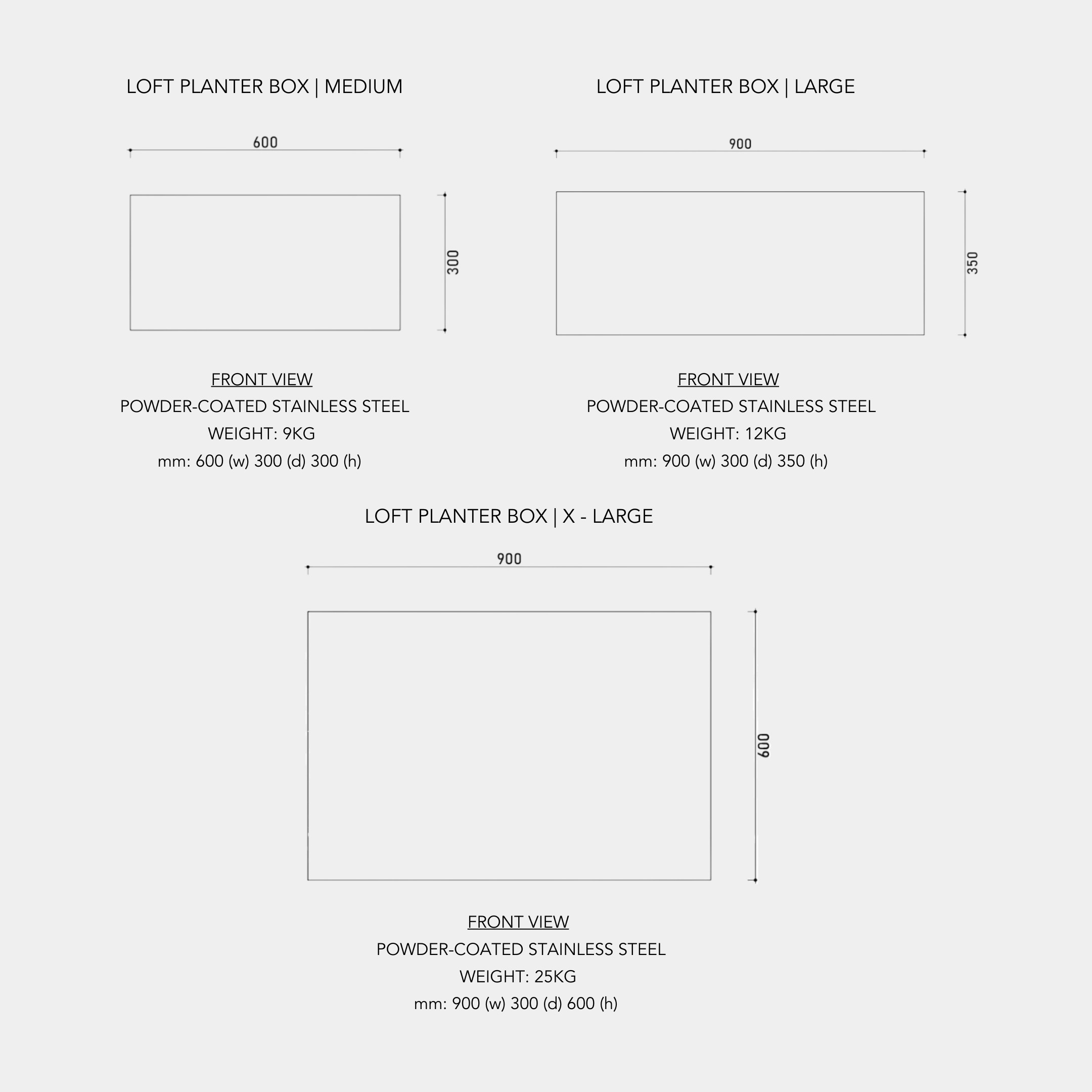 Loft Planter Box | Indoor & Outdoor | Contemporary Plant Pots – Plantr